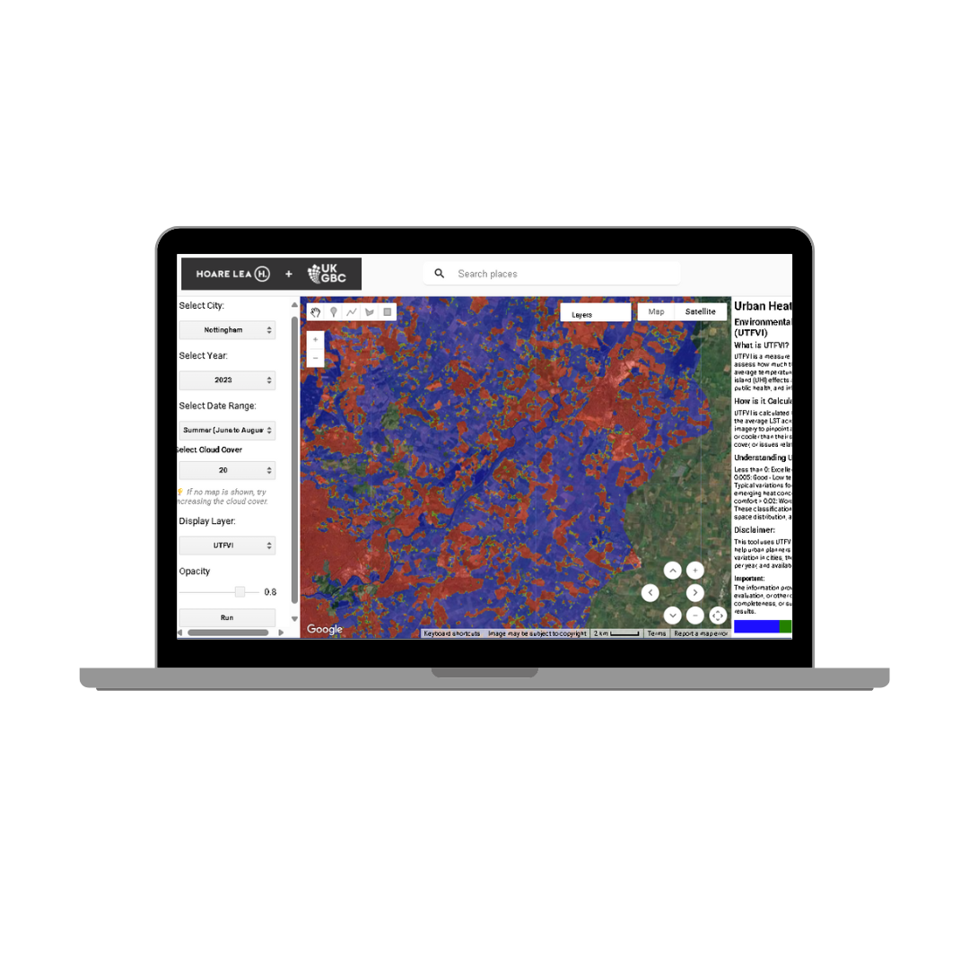 Urban Heat Island Web Map | UKGBC